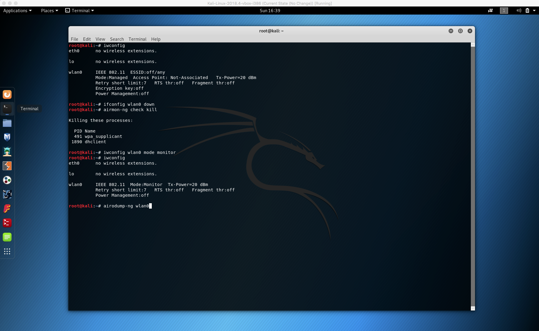 Kali Linux 2: Discovering Networks using Airodump-ng – hammad yousuf